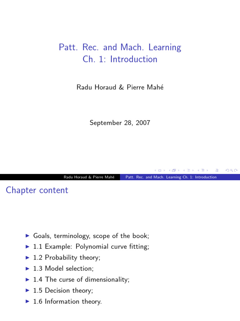 Chap1 Bishop | PDF | Machine Learning | Bayesian Inference