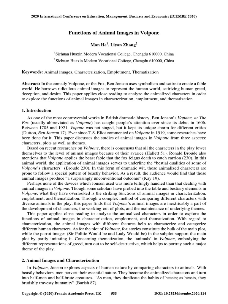 Animal imagery | PDF