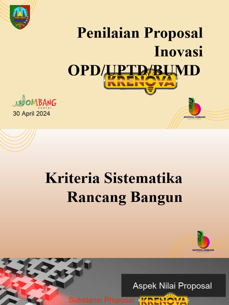 Penilaian Proposal Inovasi OPD | PDF