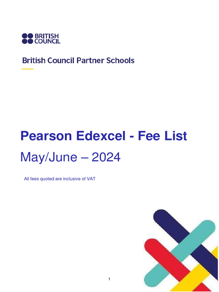 Pearson Edexcel Fee List MJ 2024 | PDF | Physics | Geography