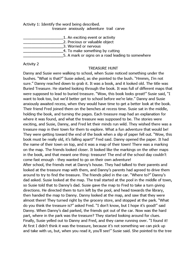 Activity Mar 15 Enhancement | PDF | Language Arts & Discipline | Home ...