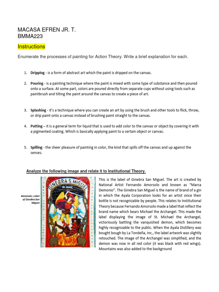 MACASA - 03 eLMS Activity 3artapp | PDF | Paintings | Paint