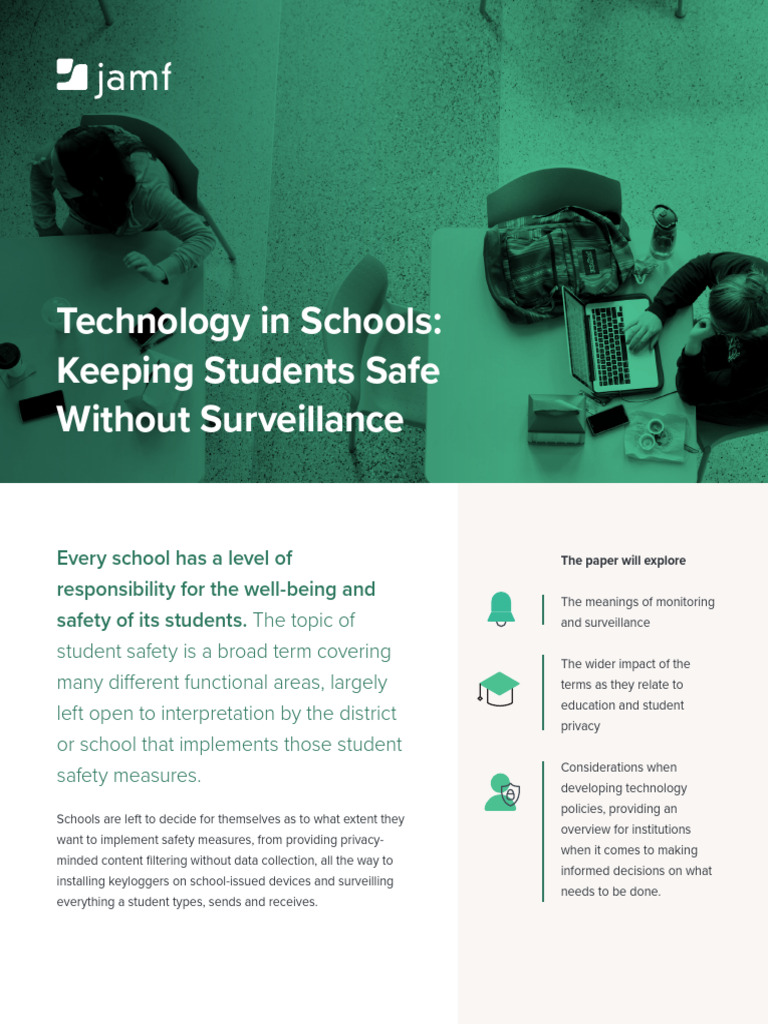 Technology in Schools Keeping Students Safe Without Surveillance | PDF ...