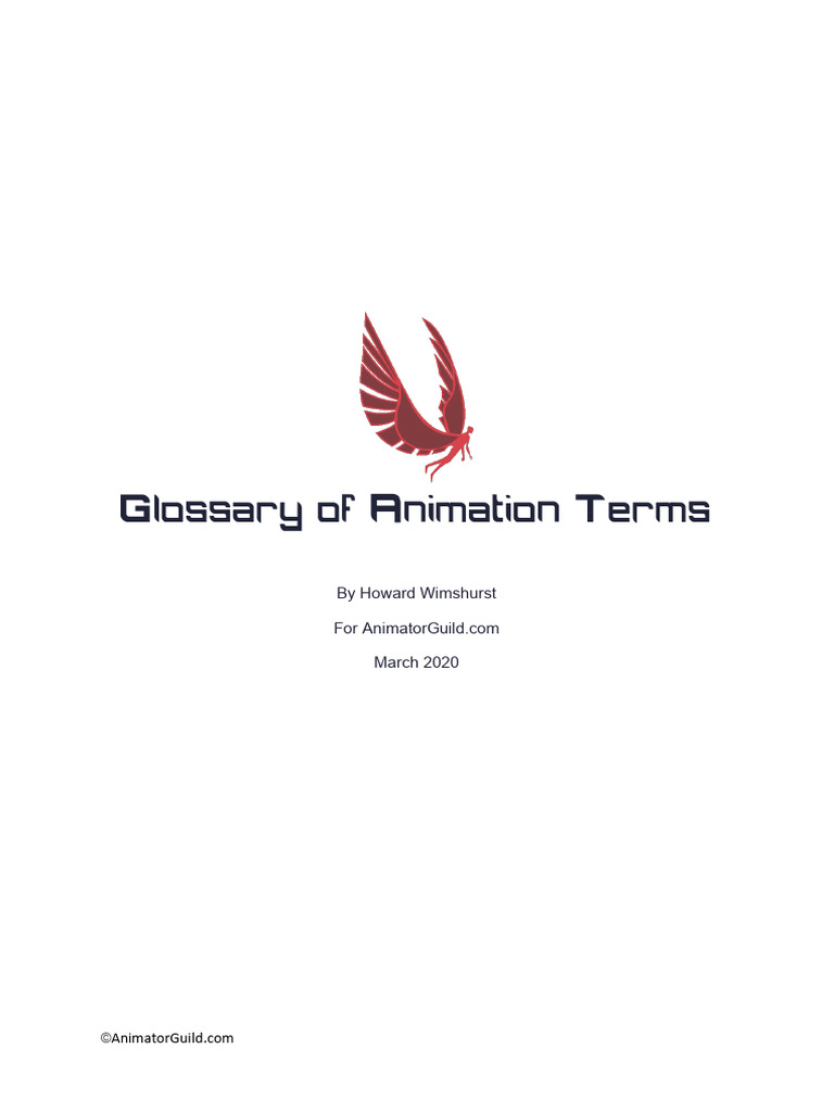 AG Glossary of Animation Terms | PDF | Frame Rate | Animation