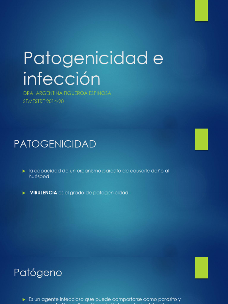 Patogenicidad e Infeccion | PDF | Infección | Patógeno