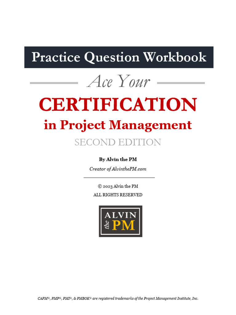 Alvinthe PM Workbook Questions 2nd Ed | PDF | Agile Software Development | Project Management
