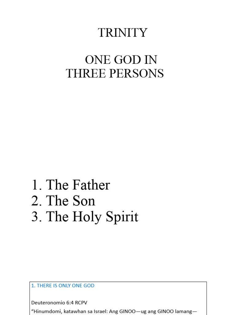 Trinity | PDF
