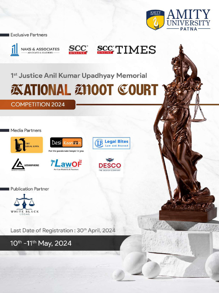 1st Justice Anil Kumar Upadhyay, Memorial National Moot Court ...