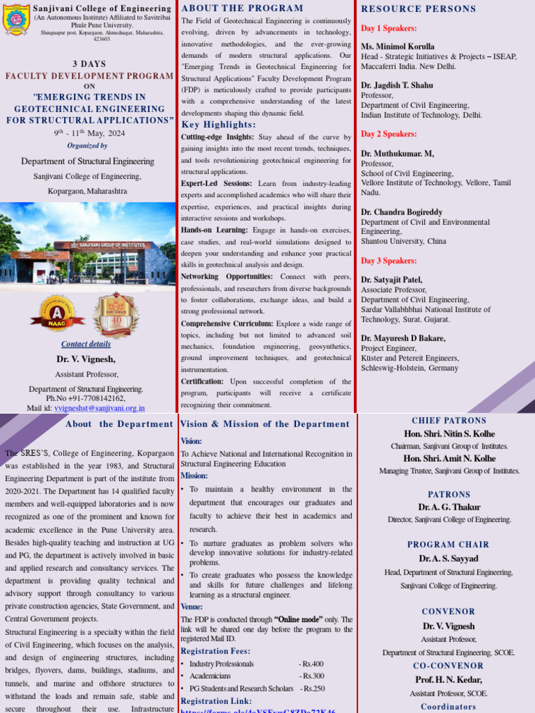 FDP Broucher 2024 - 1 | Download Free PDF | Engineering | Science