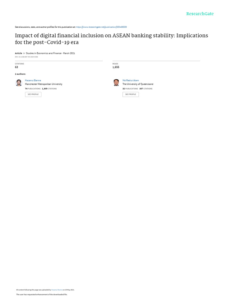 Pagesfrom10-1108_SEF-09-2020-0388 | PDF | Banks | Malaysia