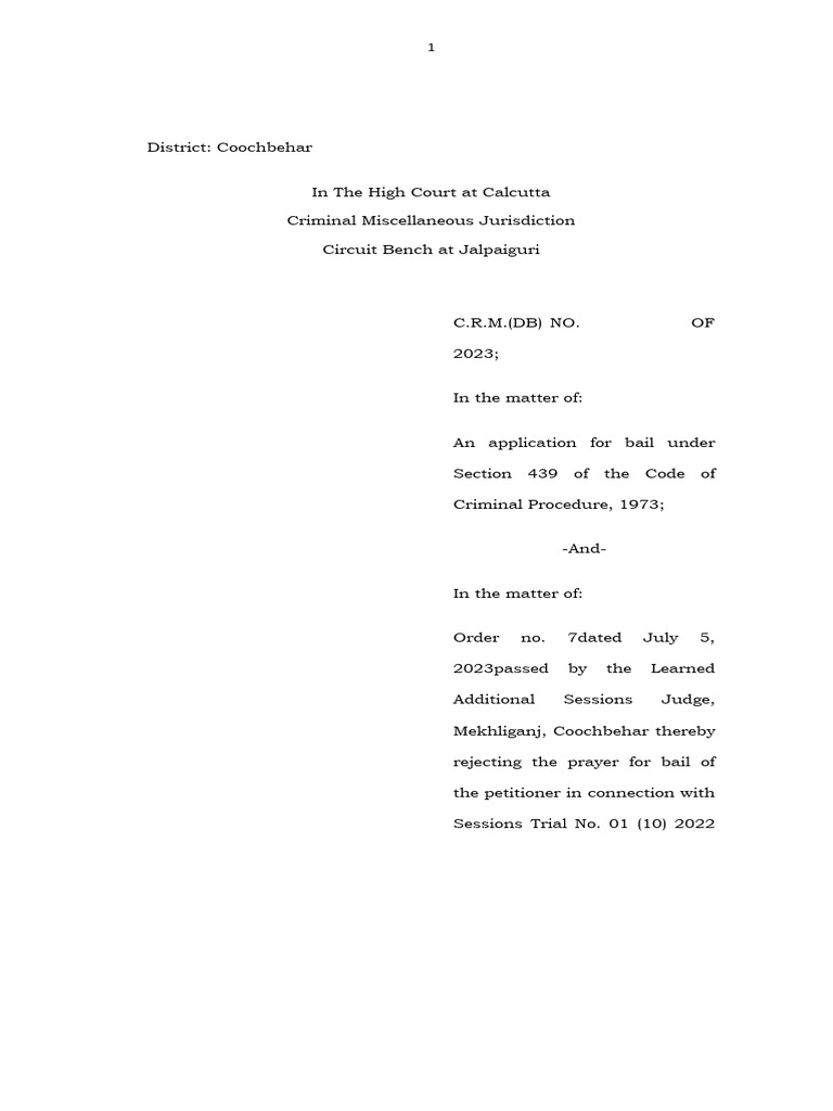 Bangladesh Bail | PDF | Bail | Affidavit