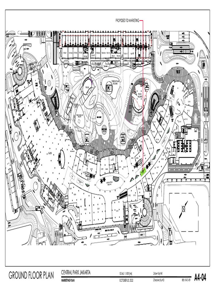 A.2-04-Ground Floor (GF-Promenade Fossil) Layout & Plan | PDF