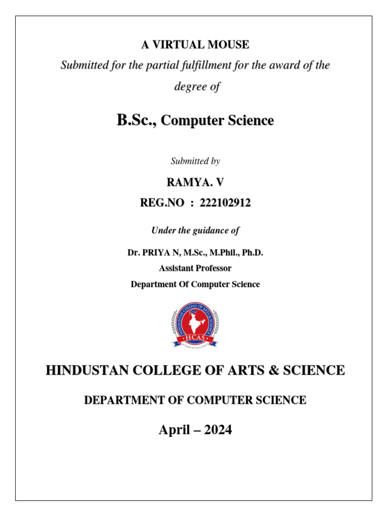 Ramya Project | PDF | Virtual Reality | Cursor (User Interface)