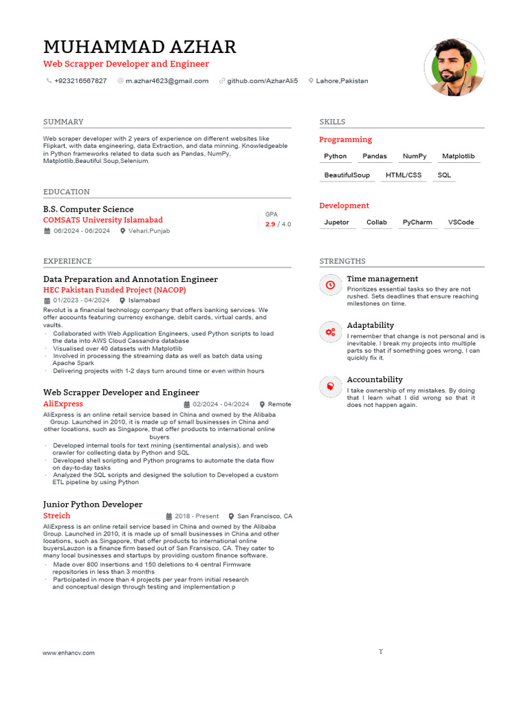 Resume | PDF | Computing | Data
