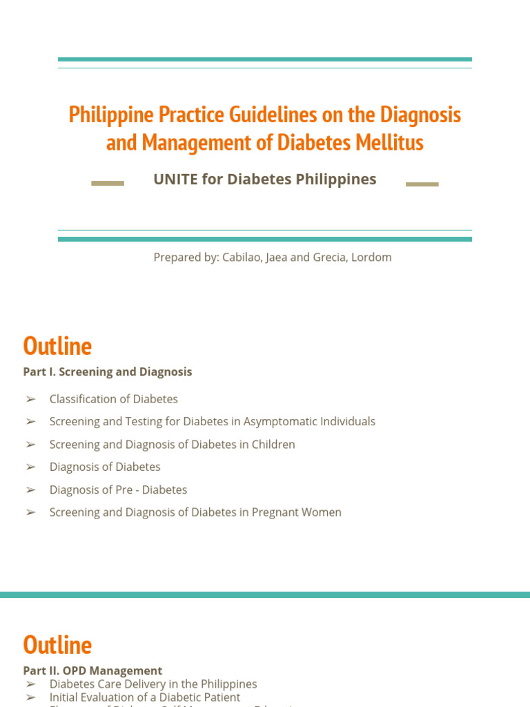 Diabetes - UNITE Guidelines | PDF | Prediabetes | Gestational Diabetes