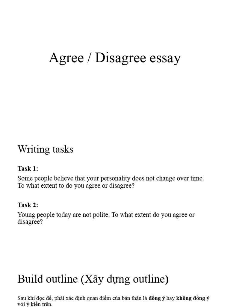 Writing 1 Agree and Disagree | PDF