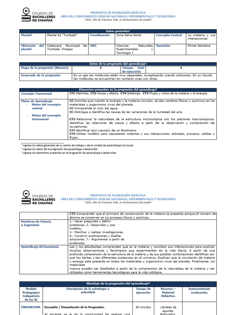 PD CNEyT Lamateriaysusinteracciones PG04 | PDF | Importar | Gases