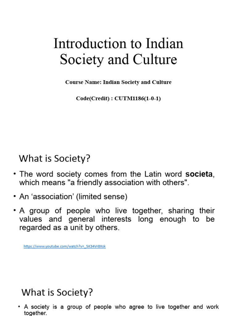 Introduction To Society | PDF | Society | Human Resource Management