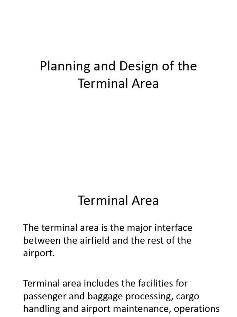 14. Terminal Area | PDF | Airport | Transport