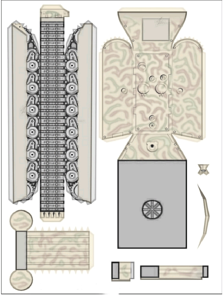 Maus Large.GERMAN TANK PAPERCRAFT | PDF