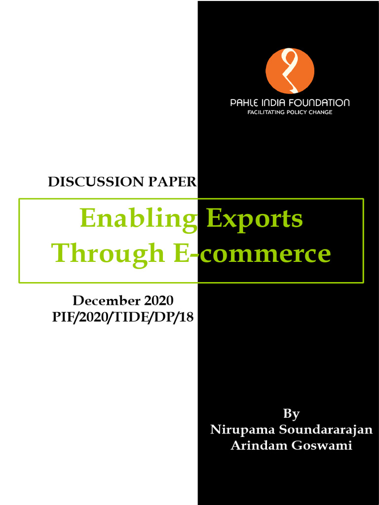 E-commerce's Role in Boosting Exports | PDF | E Commerce | Retail
