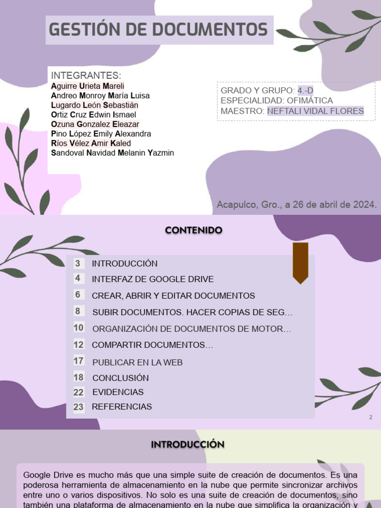 4D Equipo4 PresentaciónGoogle | PDF | Archivo de computadora | Software