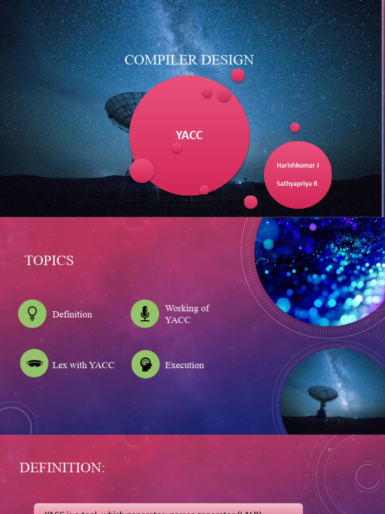 YACC - Compiler Design | PDF | Parsing | Grammar