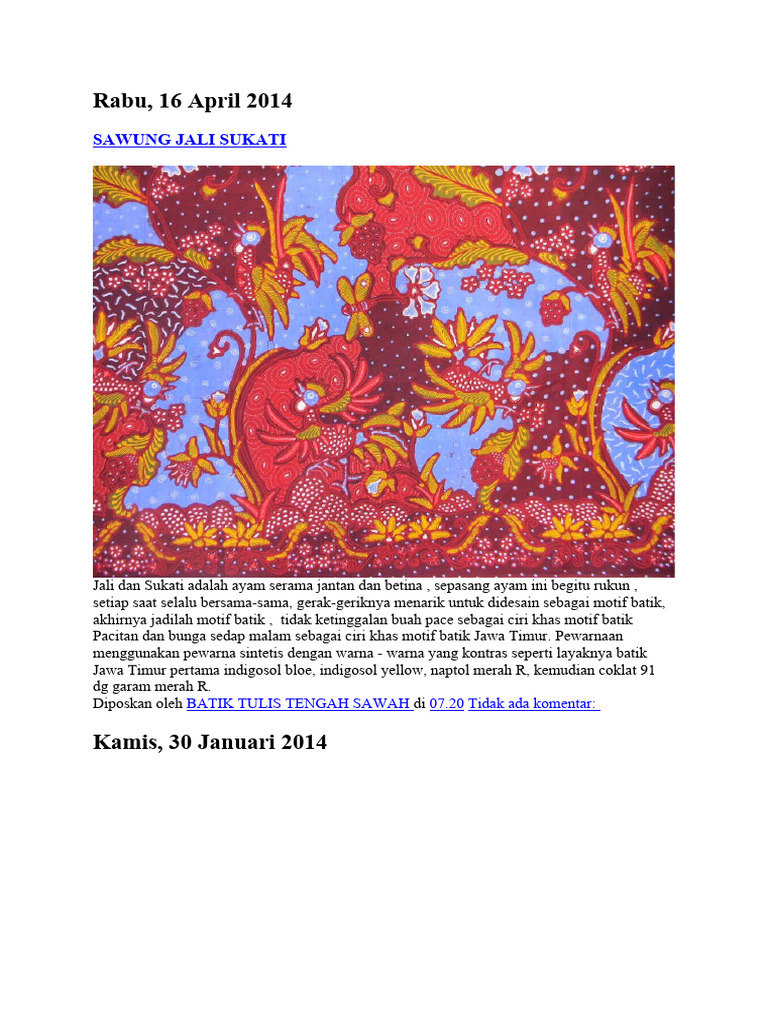 Batik Pacitan | PDF