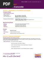 MSDS of Common Cements - Jan 2024 | PDF | Cement | Dermatitis