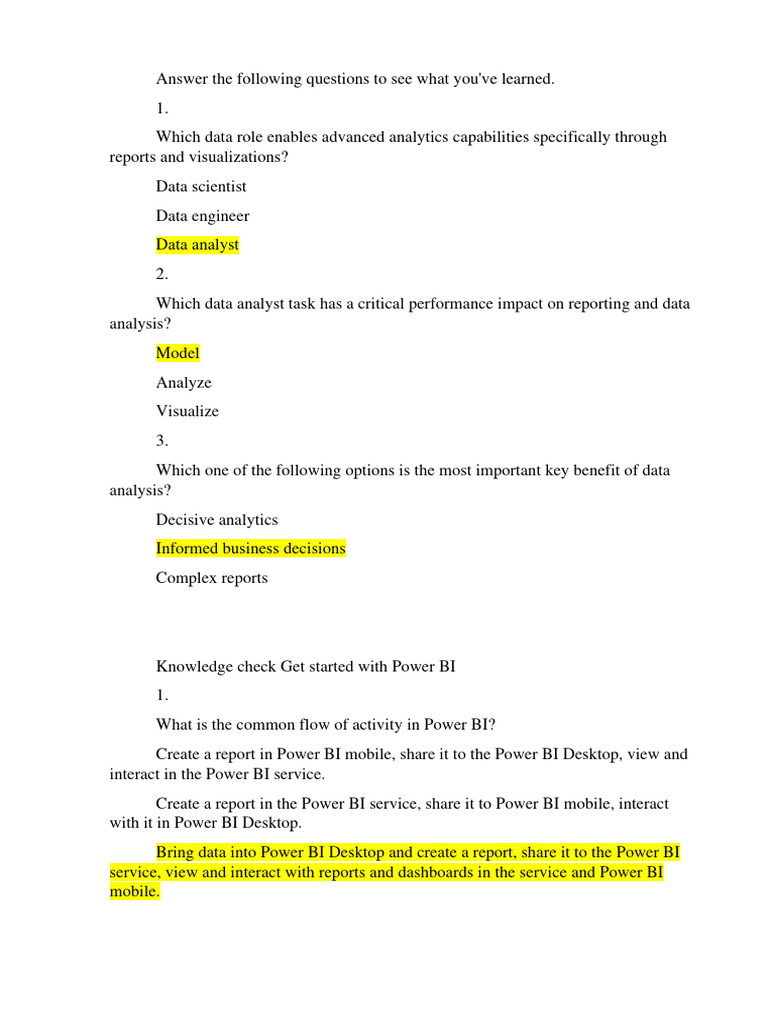 PL 300 | PDF | Table (Database) | Time Series