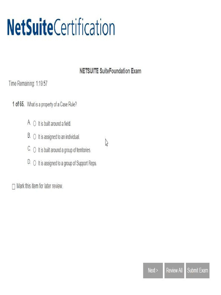 NETSUITE SuiteFoundation EXAMSHOTS (1477) | PDF