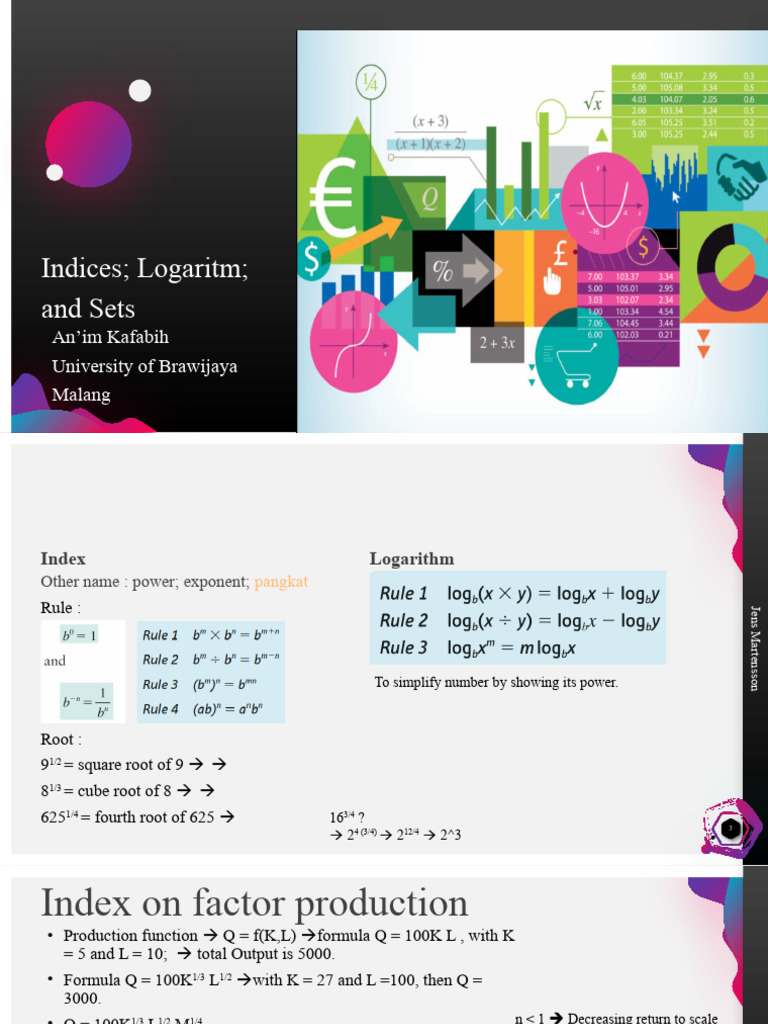 Indicex, Logarithm, Sets | PDF | Logarithm | Mathematical Analysis