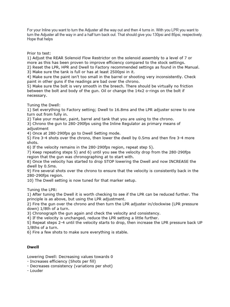 LV1.5 Settings | PDF | Flight | Ballistics