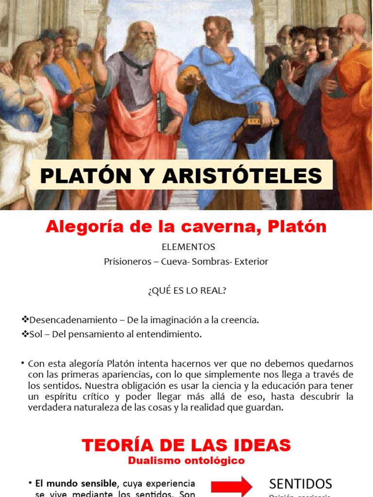 Platón y Aristóteles Ppt Repaso | PDF | Platón | Conocimiento