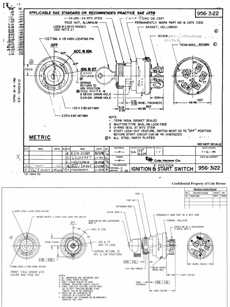 Littelfuse Switches Ignition 956 Series 2d Prints | PDF
