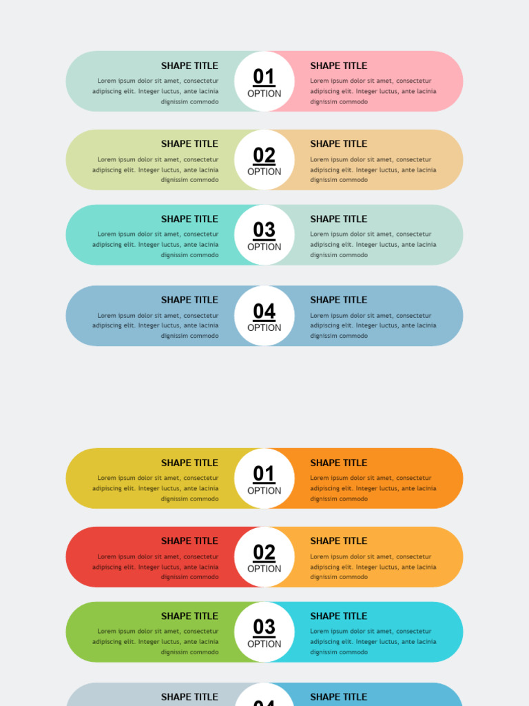 Both Side List PowerPoint Templates | PDF