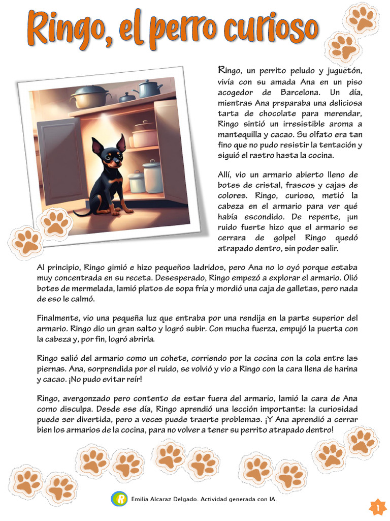 Ringo, El Perro Curioso | PDF
