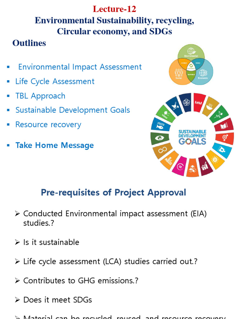L-12 Environmental Sustainability SDGs Waste Disposal | PDF | Life ...