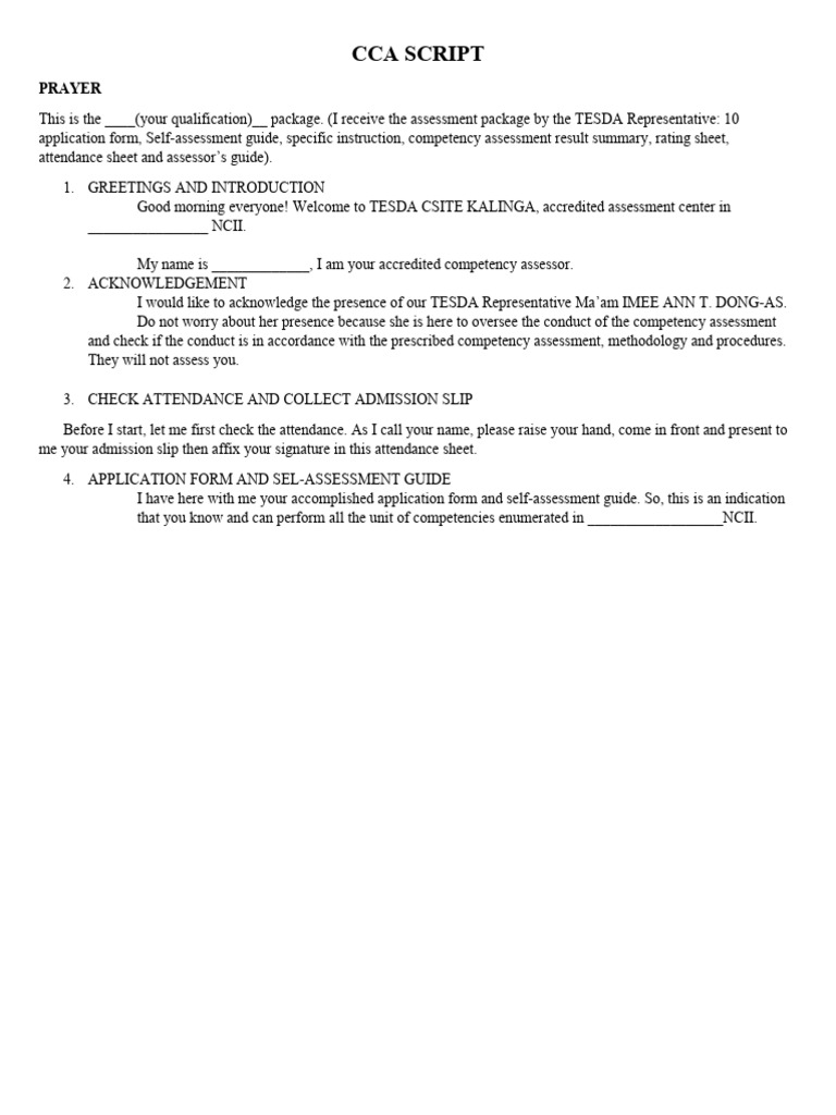 Cca Script | PDF