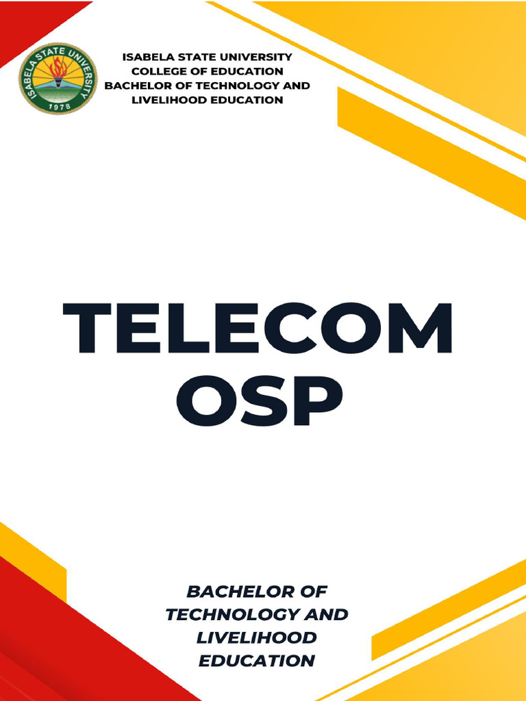 Compilation of TELECOM OSP | PDF | Digital Subscriber Line | Telegraphy