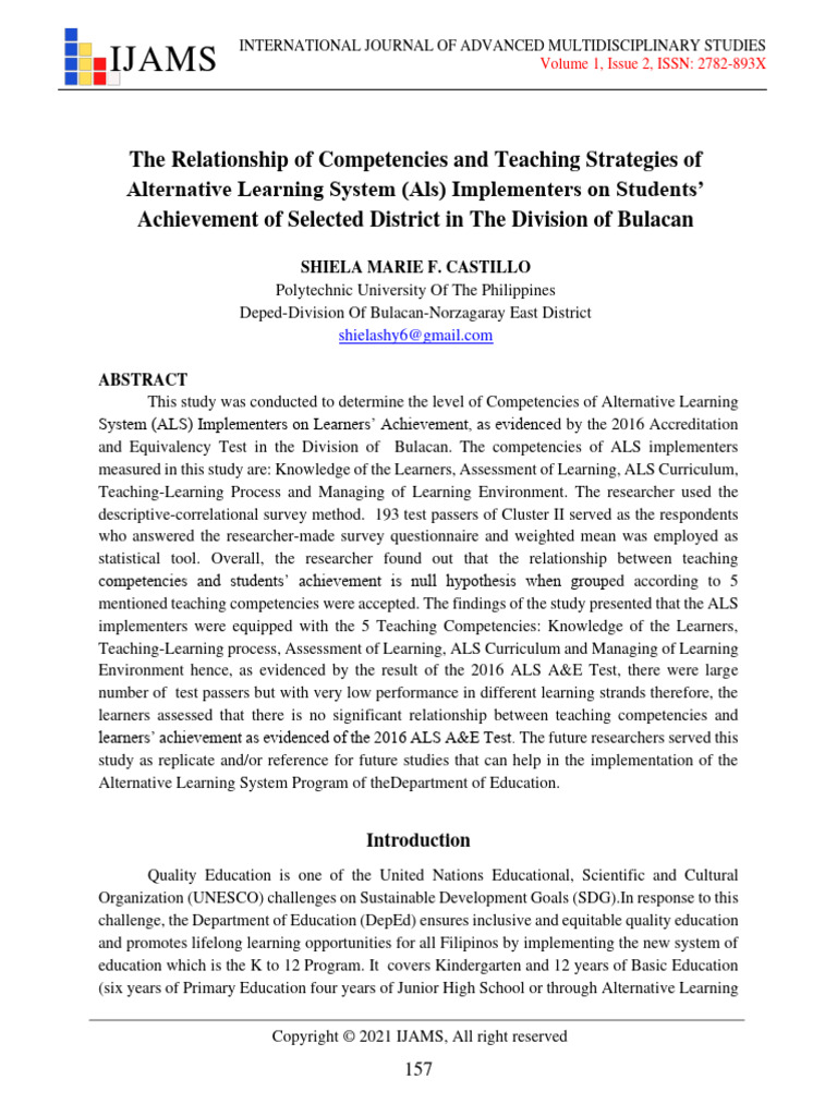 Shiela Marie F. Castillo | PDF | Classroom Management | Learning