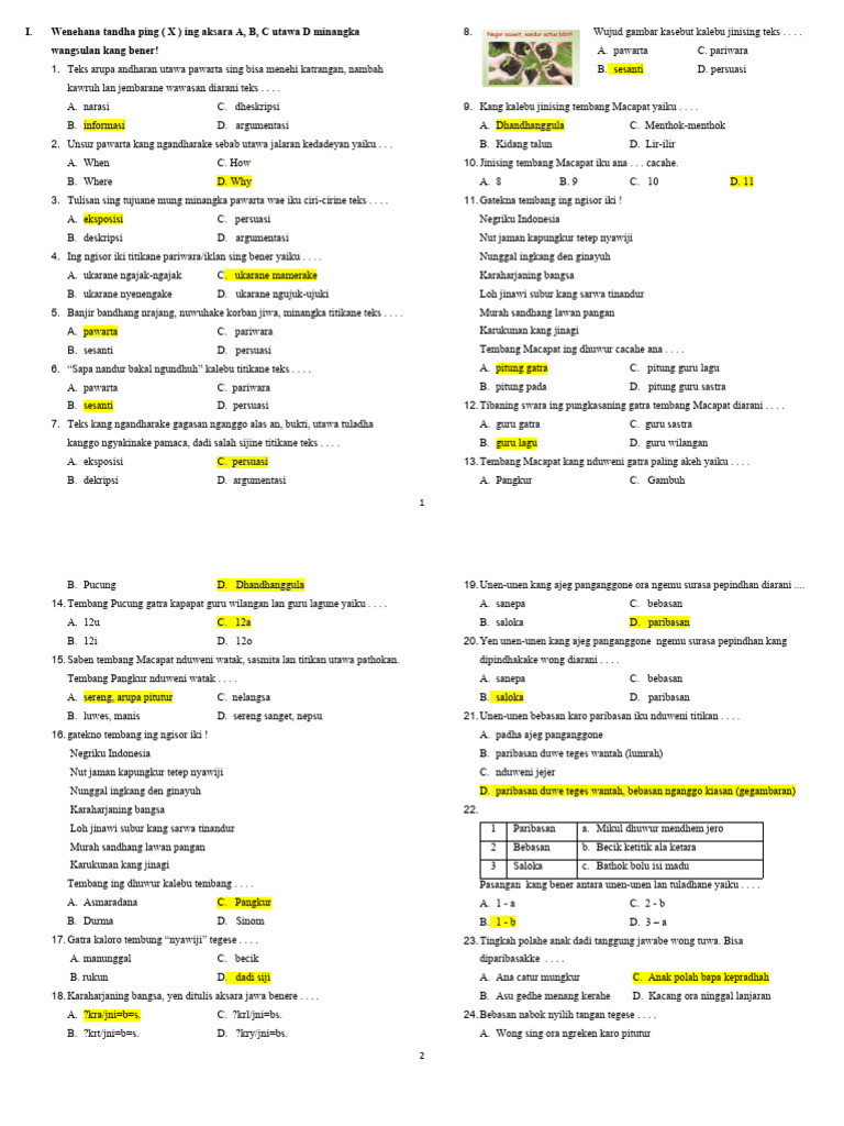 Gae Sinau Jawa | PDF