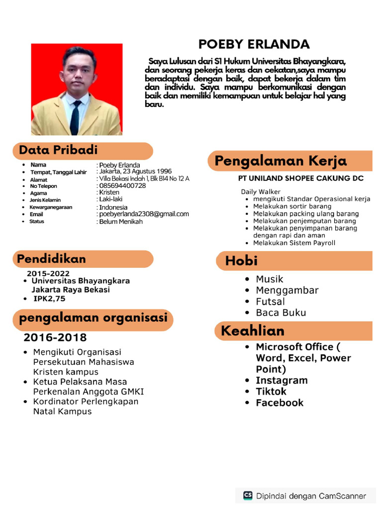 contoh cv | PDF