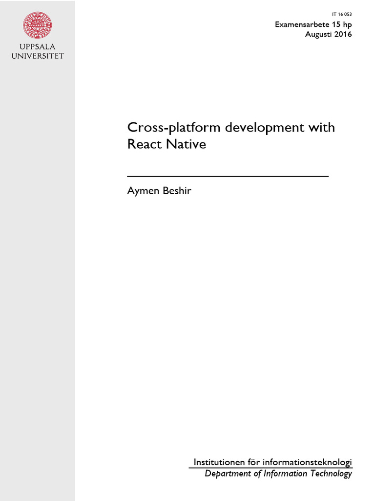 FULLTEXT01 | PDF | Java Script | Mobile App