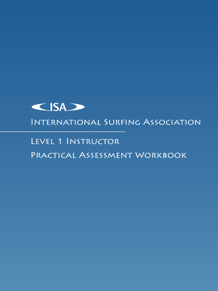 ISA Surf Instructing Course L1 Workbook | PDF