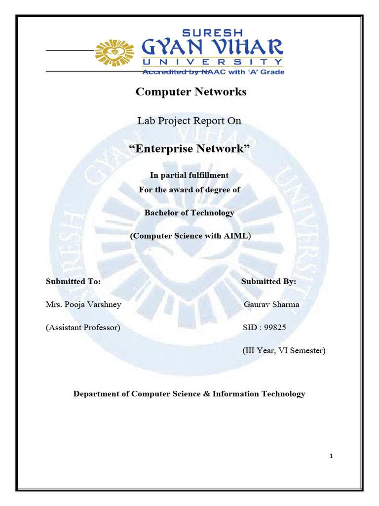 Enterprise Network - Report | Download Free PDF | Computer Network ...