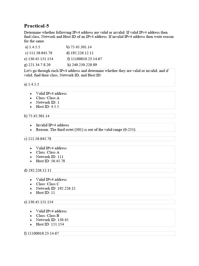 CN Practical No 5,6 | PDF
