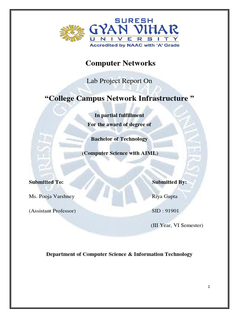 College Campus Network Infrastructure | PDF | Computer Network | Ip Address