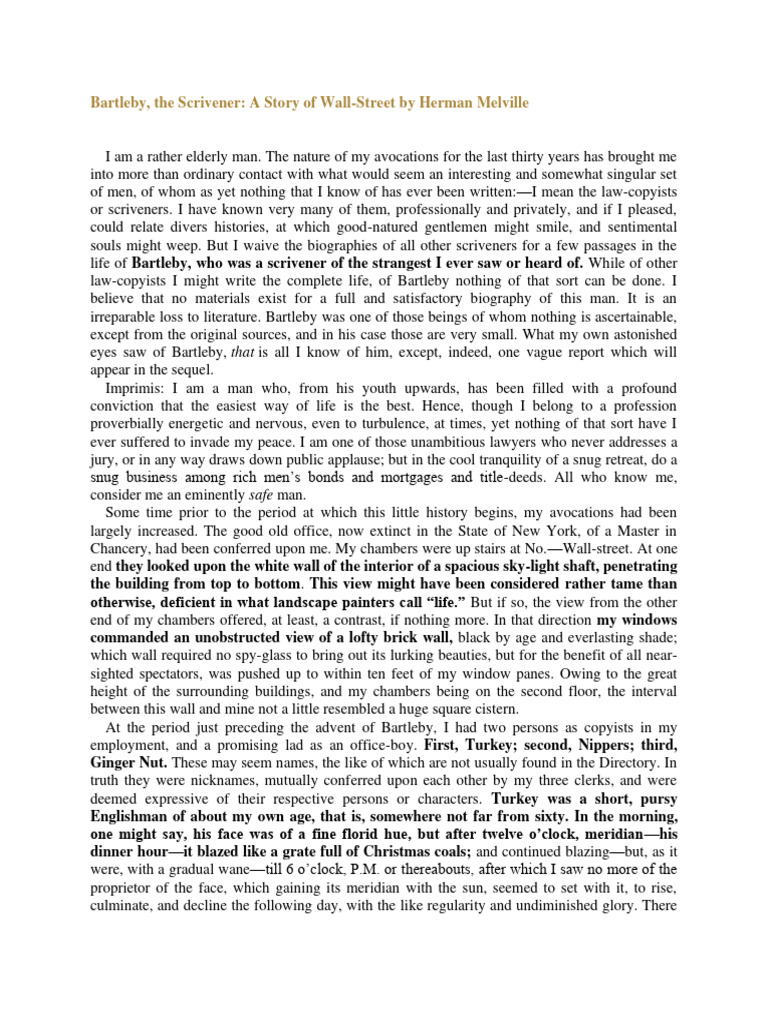 Nse 358481a7dac9a41a8ab184f281 PDF | PDF | Bartleby, The Scrivener