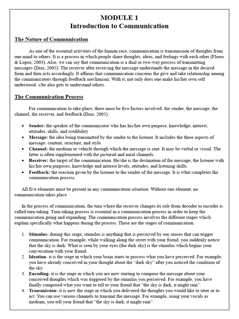 Understanding Communication Basics | PDF | Communication | Stereotypes